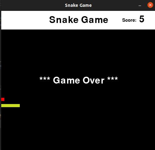 Snake Game In Python With Source Code