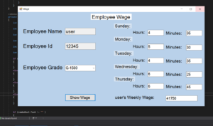 Employee Wage Calculator In C# With Source Code - Source Code & Projects