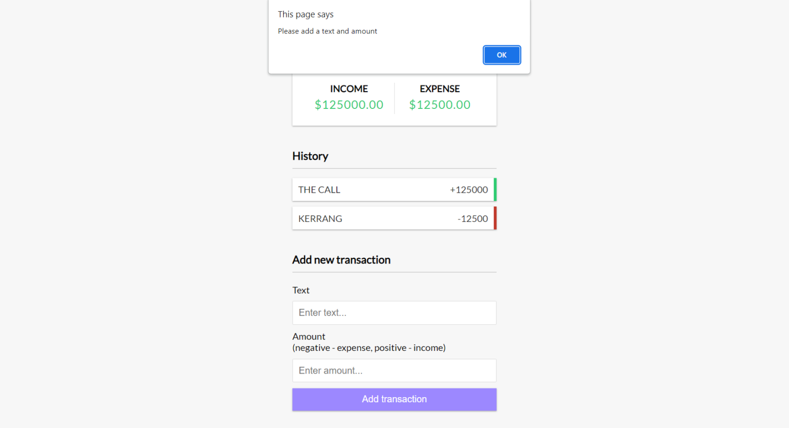 Simple Expense Tracker In Javascript With Source Code Source Code And Projects