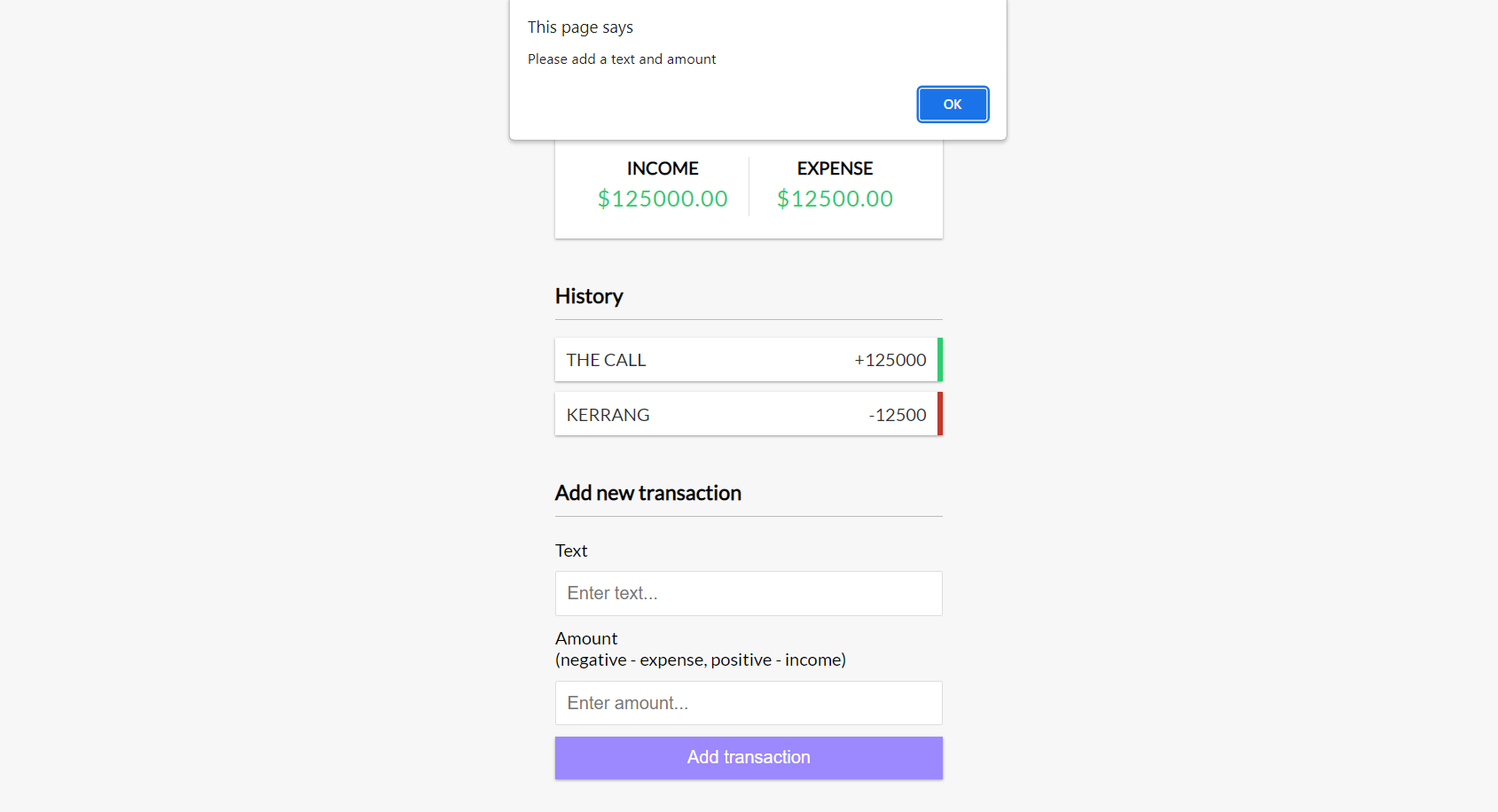 Simple Expense Tracker In JavaScript With Source Code Source Code 